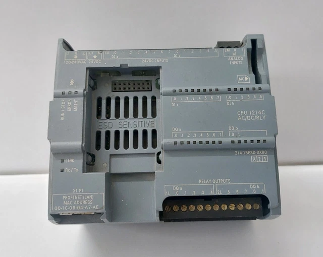 SIEMENS SIMATIC S7-1200 Cpu 1214C Ac/Dc/Rly 6Es7 214-1Be30-0Xb0 £159.81 ...