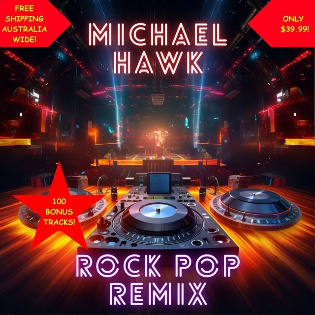 MICHAEL HAWK ROCK Pop Remix USB New 2026 Instrumental Digital Music $39 ...