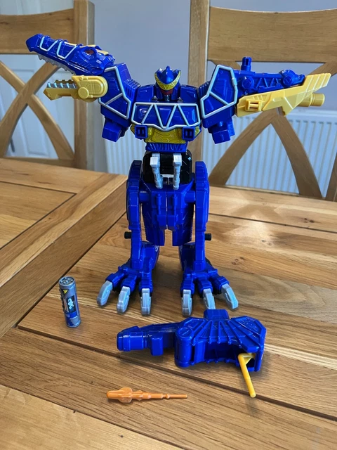 POWER RANGERS DINO Charge Deluxe Blue Spino Spinosaurus Megazord ...