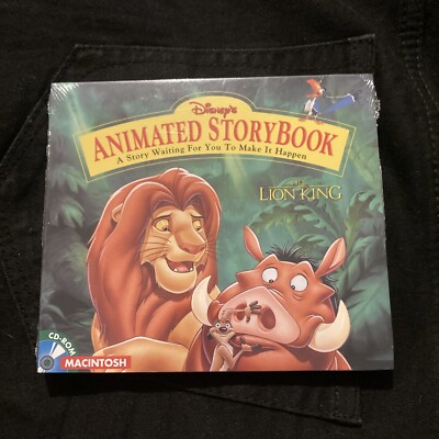 DISNEY'S THE LION King Animated StoryBook PC CD-Rom 1995 Windows Mac ...