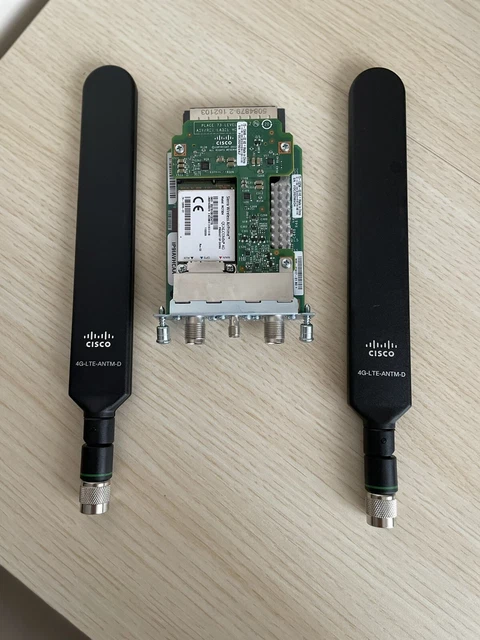 CISCO EHWIC-4G-LTE-G +2X Aerial 4G-LTE-ANTM-D + 1x Cable 4G-AE010-R £ ...