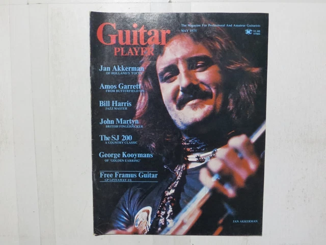 GUITAR PLAYER MAGAZINE Jan Akkerman Amos Garrett May 1975 7W £10.57 ...