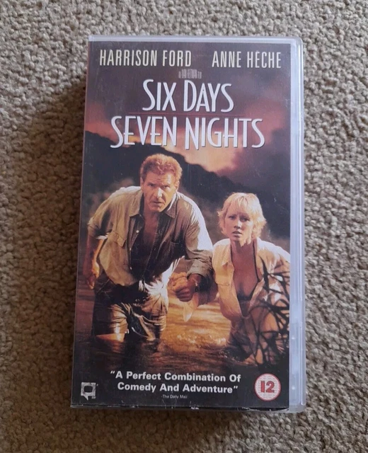 SIX DAYS SEVEN Nights, VHS Starring Harrison Ford & Anne Heche ...