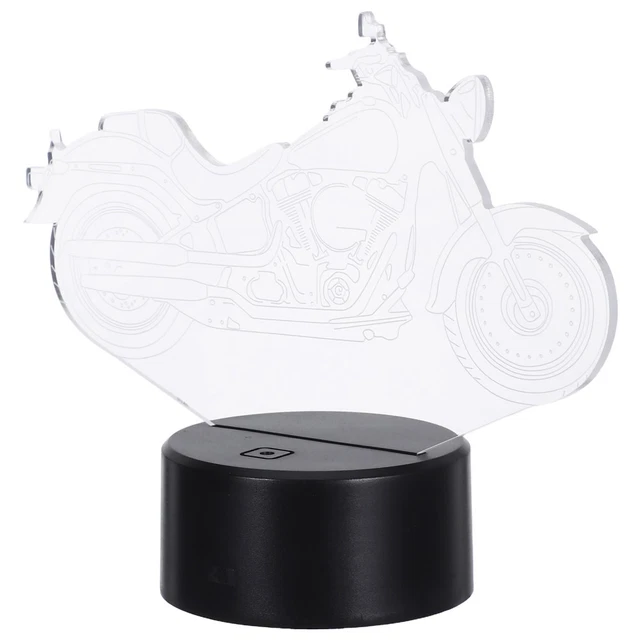 2 PIECES TOUCH Desk Light Child LED Illusion Lamp Motorcycle Lamps £29. ...
