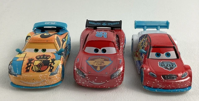 DISNEY PIXAR CARS Ice Racers McQueen Miguel Camino Die Cast Character ...
