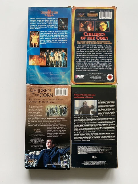 VHS LOT CHILDREN Of The Corn, Children Of The Corn 2, The Shining $29. ...