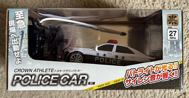 RC RADIO CONTROL Crown Athlete Police Car Full Function R/C Pat lights ...