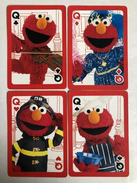 ELMO SESAME STREET Children TV Muppet Show Kids Swap Playing Cards Set ...