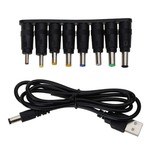 USB TO 8 Round Hole Connector Adapter Cable USB DC5/9/12V Cord EUR 10 ...