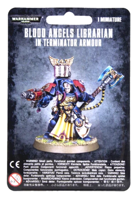 LIBRARIAN IN TERMINATOR Armour Blood Angels Warhammer 40K NIB! WBGames ...