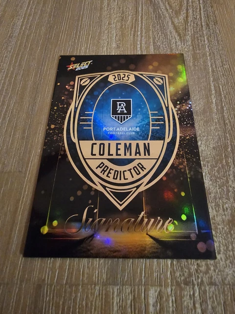 AFL FOOTY STARS 2025 Coleman Predictor Signature Gold #CPSG13 Port ...