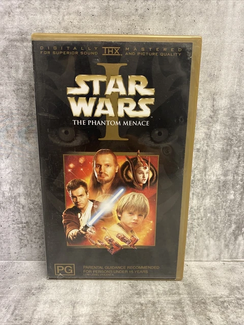 STAR WARS 1 the phantom menace vhs video tape movie EUR 8,52 - PicClick FR