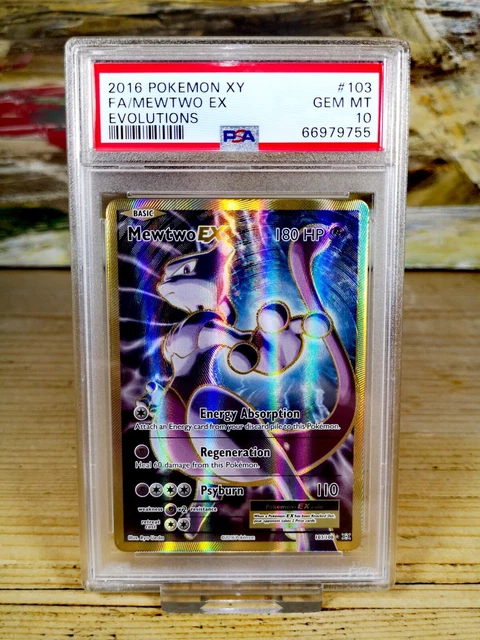 MEWTWO EX PSA 10 Pokémonkarte. XY Evolutions Full Art 103/108 EDELSTEIN NEUWERTIG 2016. EUR 135 ...