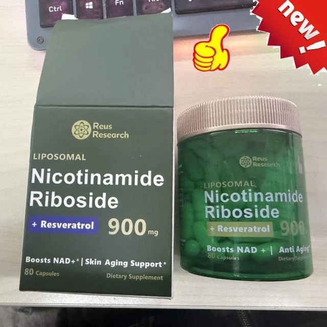 1X·REUS RESEARCH NAD+SUPPLEMENT Caps for Skin Aging Support, Energy ...