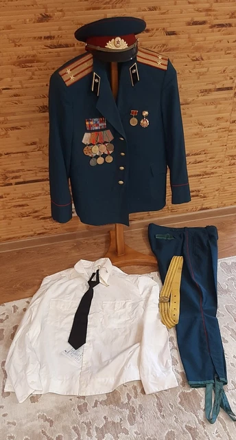 SOVIET VINTAGE MILITARY Uniform Army Officer Lieutenant Colonel ...