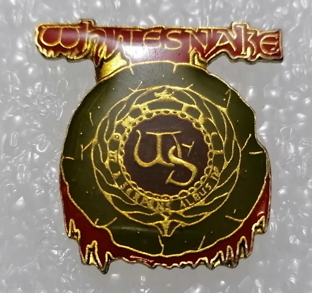 WHITESNAKE - VINTAGE Spilla-Pin-Badge en Métal Émaillé Années 80 EUR 21 ...