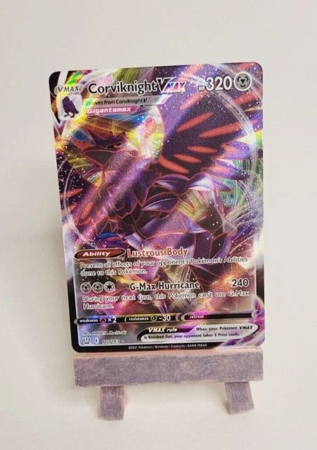 ORIGINAL POKEMON CORVIKNIGHT VMAX | Englische Karte 110/163 Kampfstile ...