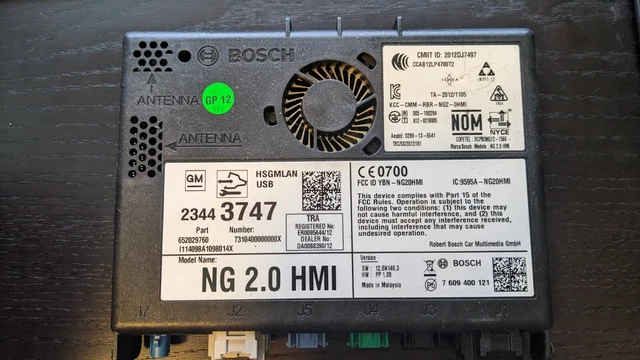 2015-2016 GM HMI Human Machine Interface Control Module 23443747 Tested ...