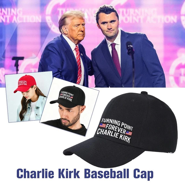 CHARLIE KIRK BASEBALL Cap "Turning Point Forever" Adjustable Cap for ...