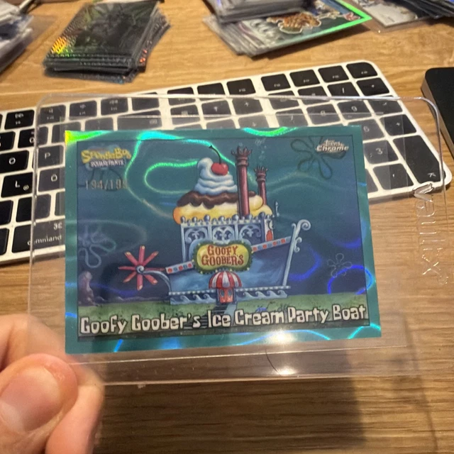 TOPPS 2025 SPONGEBOB Chrome Goofy Goobers Ice Cream Party Boat /199 EUR ...