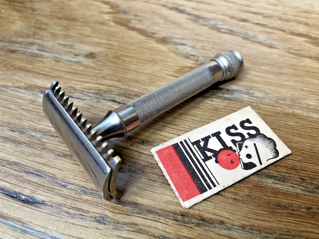 GILLETTE OLD TYPE WW1 U.S.A. - Double Edge vintage - Rasoir de sûreté ...