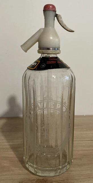 RARE SIPHON SCHWEPPES Soda Water Siphon De Seltz Vintage Siphon ...