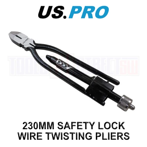US PRO TOOLS 230MM Lock Wire Twisting/Twister Pliers For Locking Nut ...