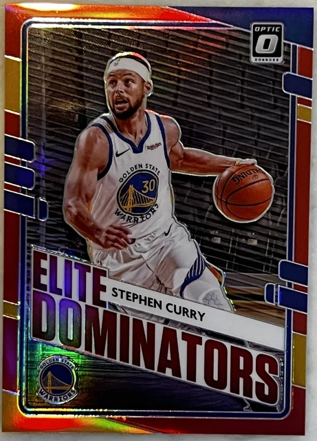 2020-21 PANINI DONRUSS optique Stephen Curry Elite Dominators Red Prizm ...