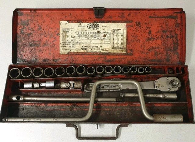 BRITOOL HEX DRIVE Vintage Socket Set 40A £99.95 - PicClick UK