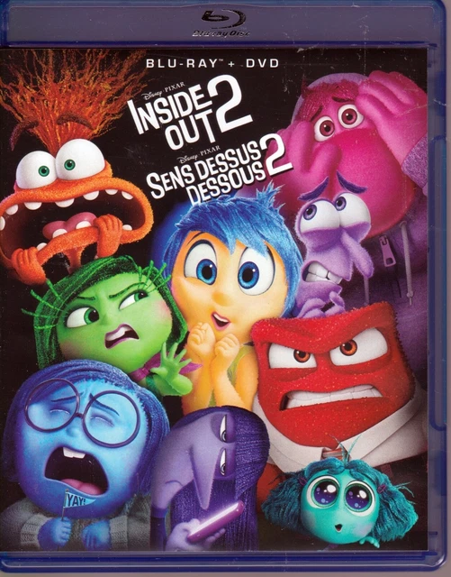 DISNEY PIXAR INSIDE OUT 2 BLURAY & DVD SET with Amy Poehler & John ...