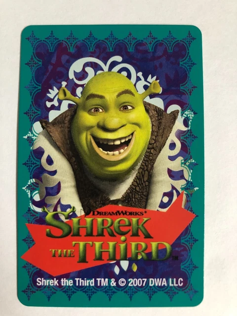 DREAMWORKS KIDS CARTOON Shrek Ogre Monster Swap Playing Card ...