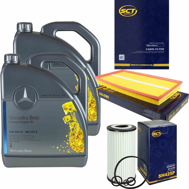 SCT INSPECTION SET 10L huile moteur 5W-40 Mercedes Benz 229.5 pour Vito ...