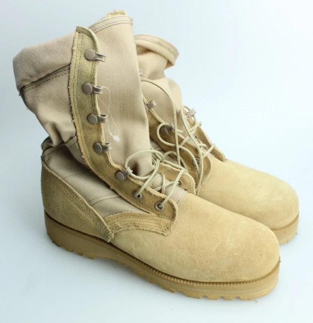 NOS US ARMY Desert Tan Hot Weather Combat Boots Men's 5.5 W Women's 7 W ...