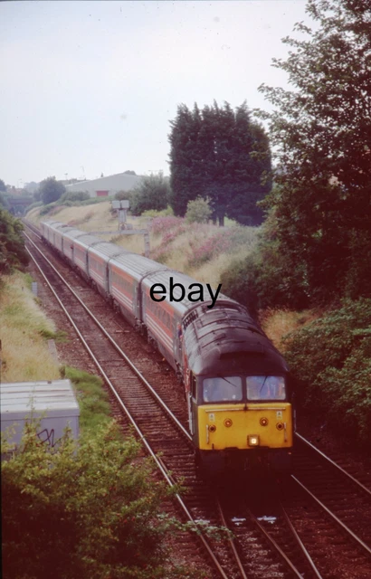 35MM RAILWAY SLIDE- Diesel Electric Loco Class 47. 47810 with 82124 ...
