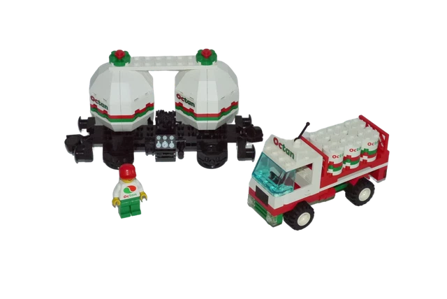 LEGO® TRAIN 9V RC chemin de fer Voie ferrée 4537 wagon Octan EUR 58,50 ...