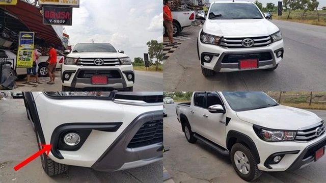 TOYOTA HILUX REVO 2015 Black Fender Flares Wheel Arch With Nuts Hammer ...