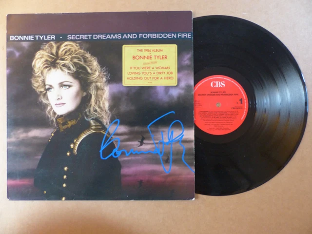 BONNIE TYLER SIGNED Autograph Signed "SECRETS DREAMS AND..." Vinyl ...