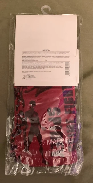 MARVEL SPIDER-MAN DATE? miniso sun protection sleeves $12.00 - PicClick CA