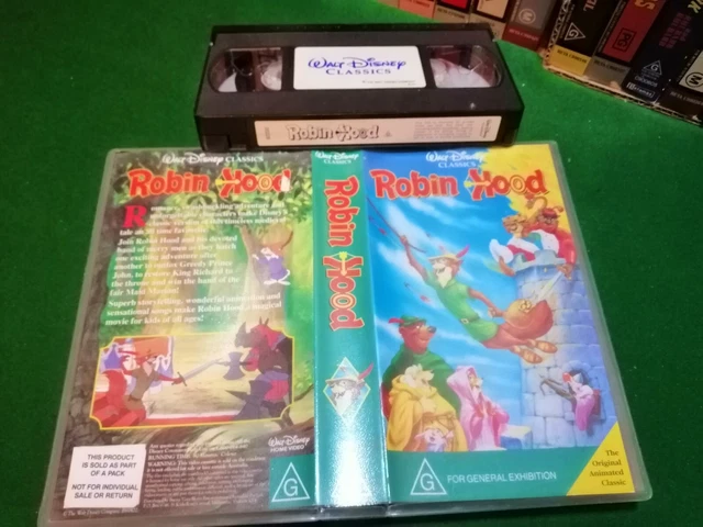 Robin Hood Rare Australian Walt Disney Classics Home Video Vhs Issue 3752