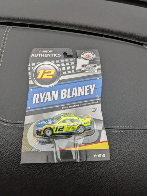 NASCAR AUTHENTICS MOULÉ sous pression 1/64 Ryan blaney 2024 cup series ...