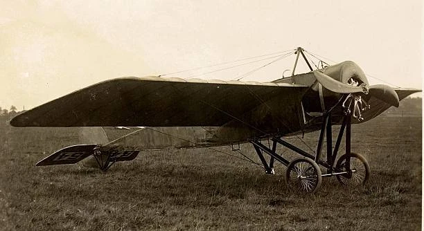 EARLY AVIATION THE French Morane-Saulnier Monoplane Pictured At Hendon ...
