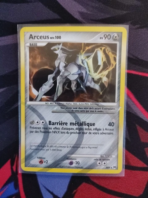 CARTE POKÉMON ARCEUS Holo secrète Platine AR9 FR Excellent État EUR 14 ...