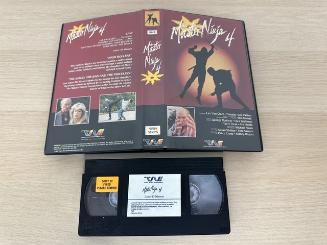 RARE THE MASTER Ninja Vol 4 VHS Clamshell 1985 Sho Kosugi Lee Van Cleef ...