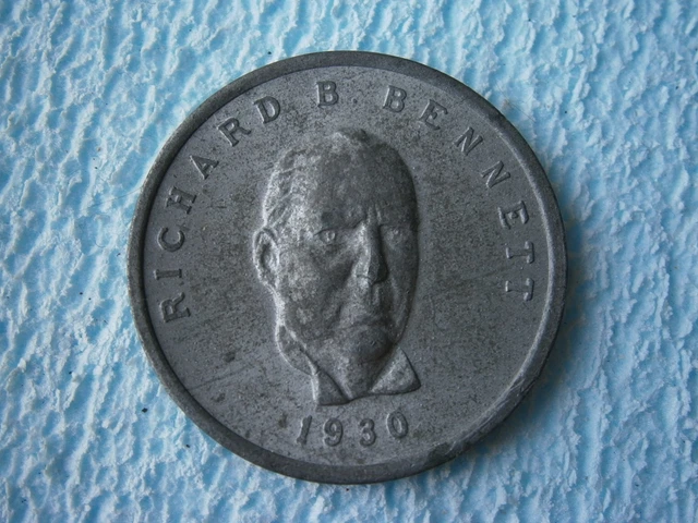 OTTAWA CANADA RICHARD Bennett 1930 Medal Medaile House Of Commons ...