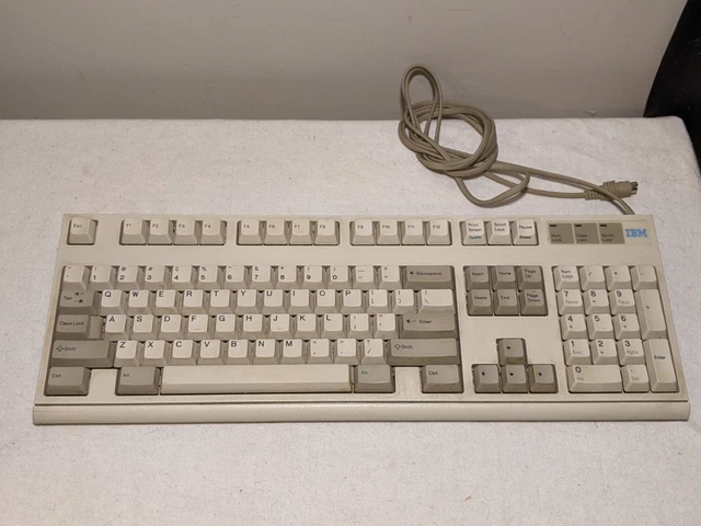 IBM MODEL M2 1395300 Vintage PS/2 Mechanical Clicky Buckling Spring ...