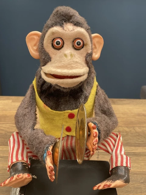 VINTAGE WORKING DAISHIN Musical Jolly Chimp Clapping Cymbal Monkey ...