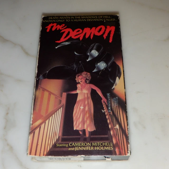 THE DEMON VHS Horror Cameron Mitchell Jennifer Holmes Vid America $24. ...