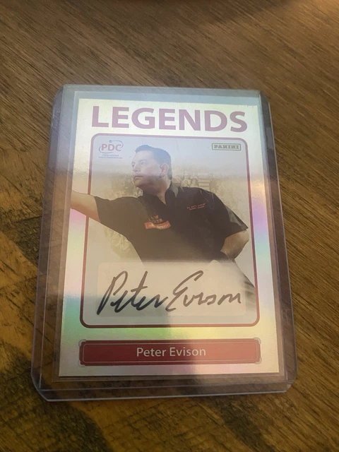 PANINI PDC 2025 World Championship Darts Peter Evison Red Autograph ...