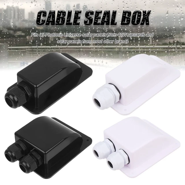 PORTS SOLAR PANEL Terminal Block Case Cable Entry Gland RV Roof Cable ...