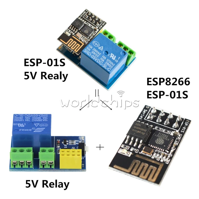 ESP8266 ESP-01S +5V Wifi Relay Module for TOI APP Controller Smart Home ...